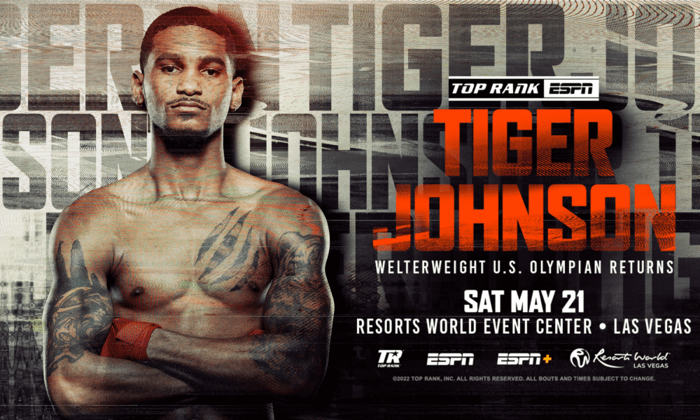U.S. Olympian Tiger Johnson Added to Alimkhanuly-Dignum ESPN Telecast ...