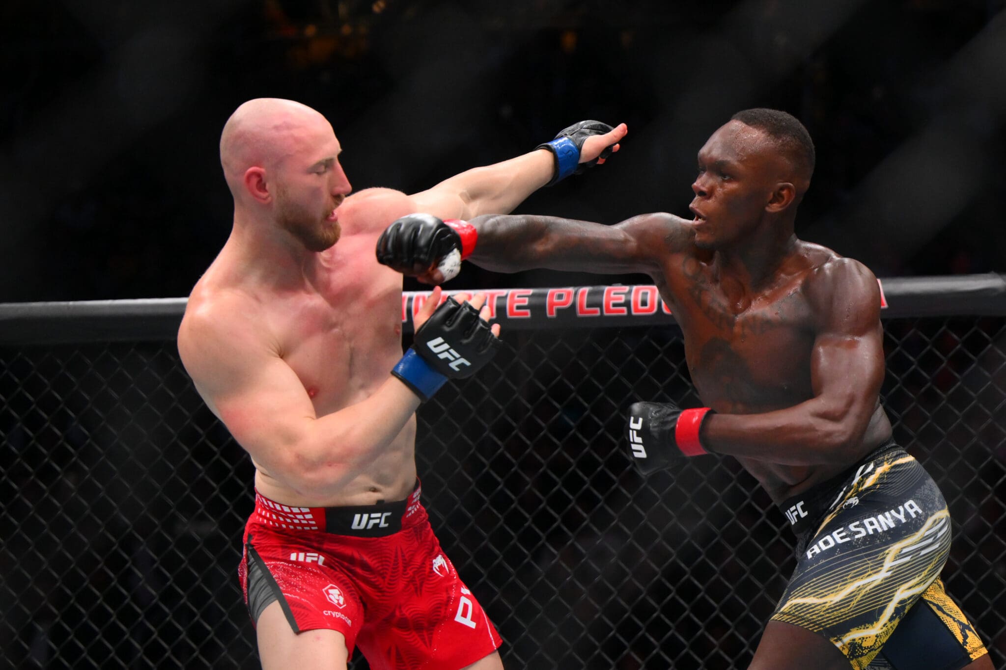 MMA World Reacts as Israel Adesanya Suffers Heartbreaking Fourth ...